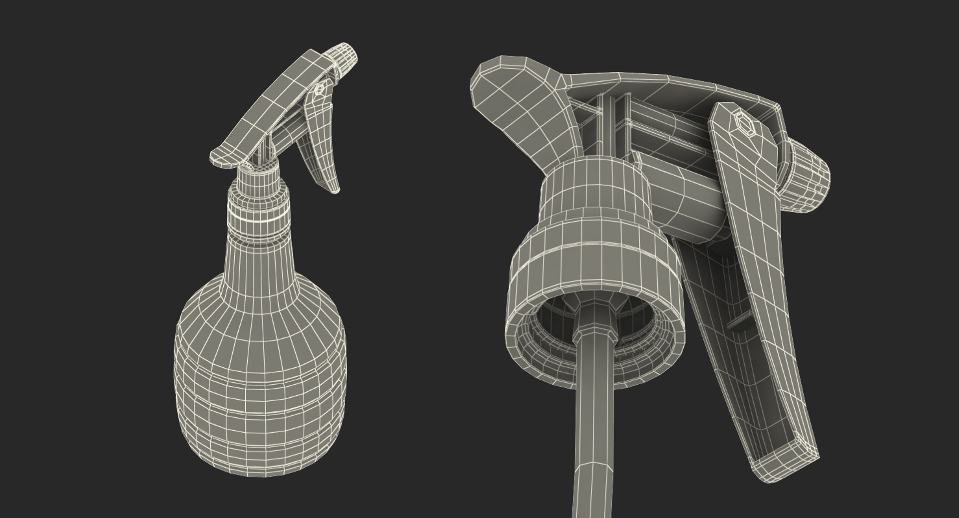 Plastic Water Spray Bottle 3D Model - TurboSquid 1301659