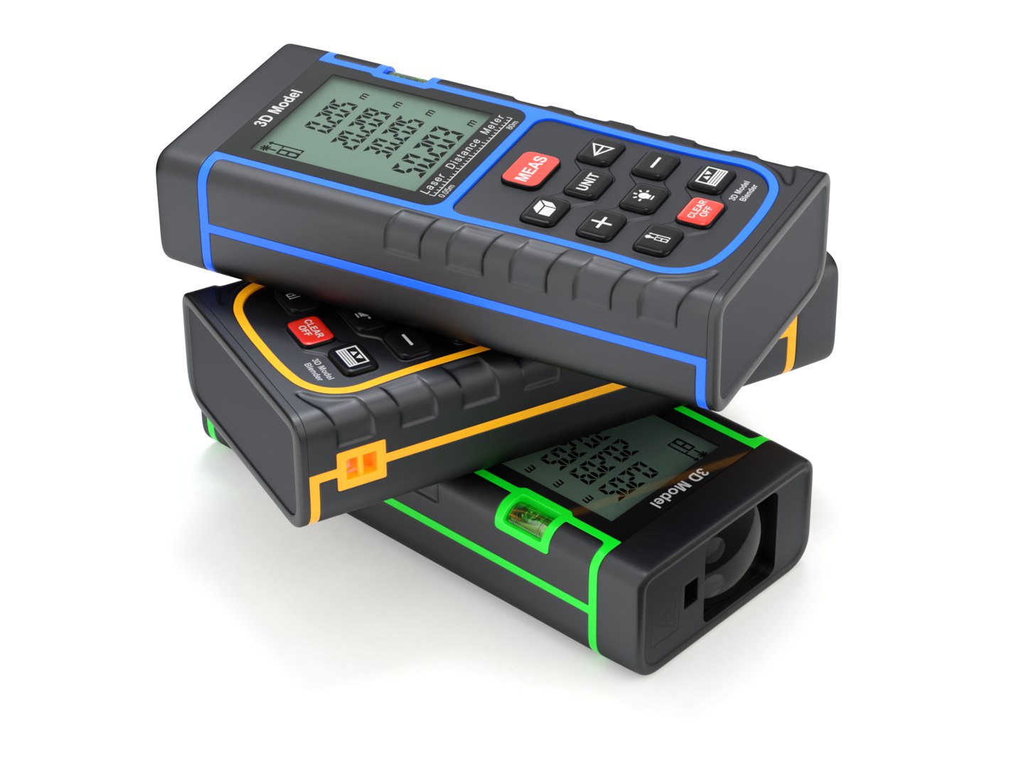 3D distance laser meter - TurboSquid 1366544