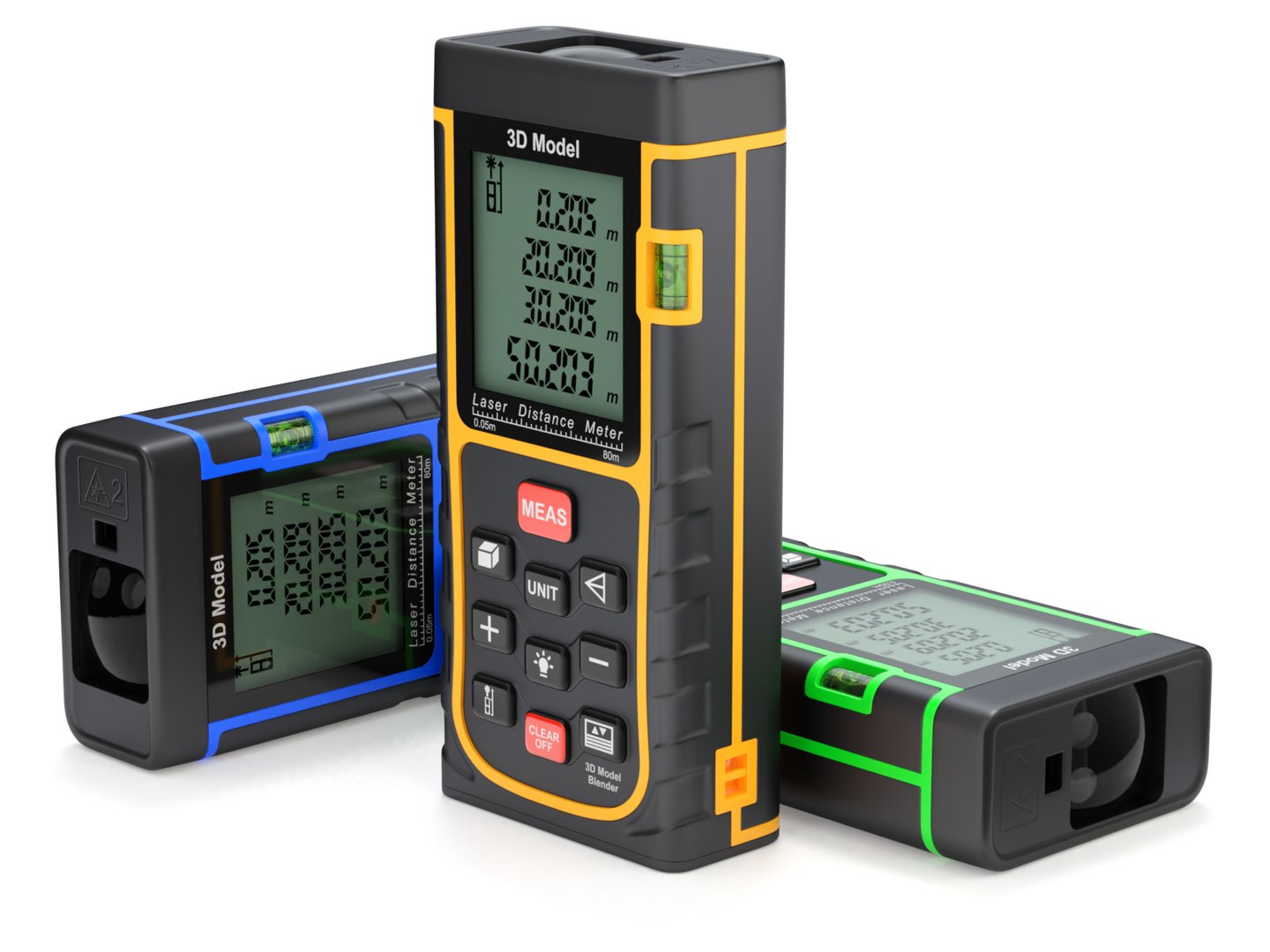 3D distance laser meter - TurboSquid 1366544