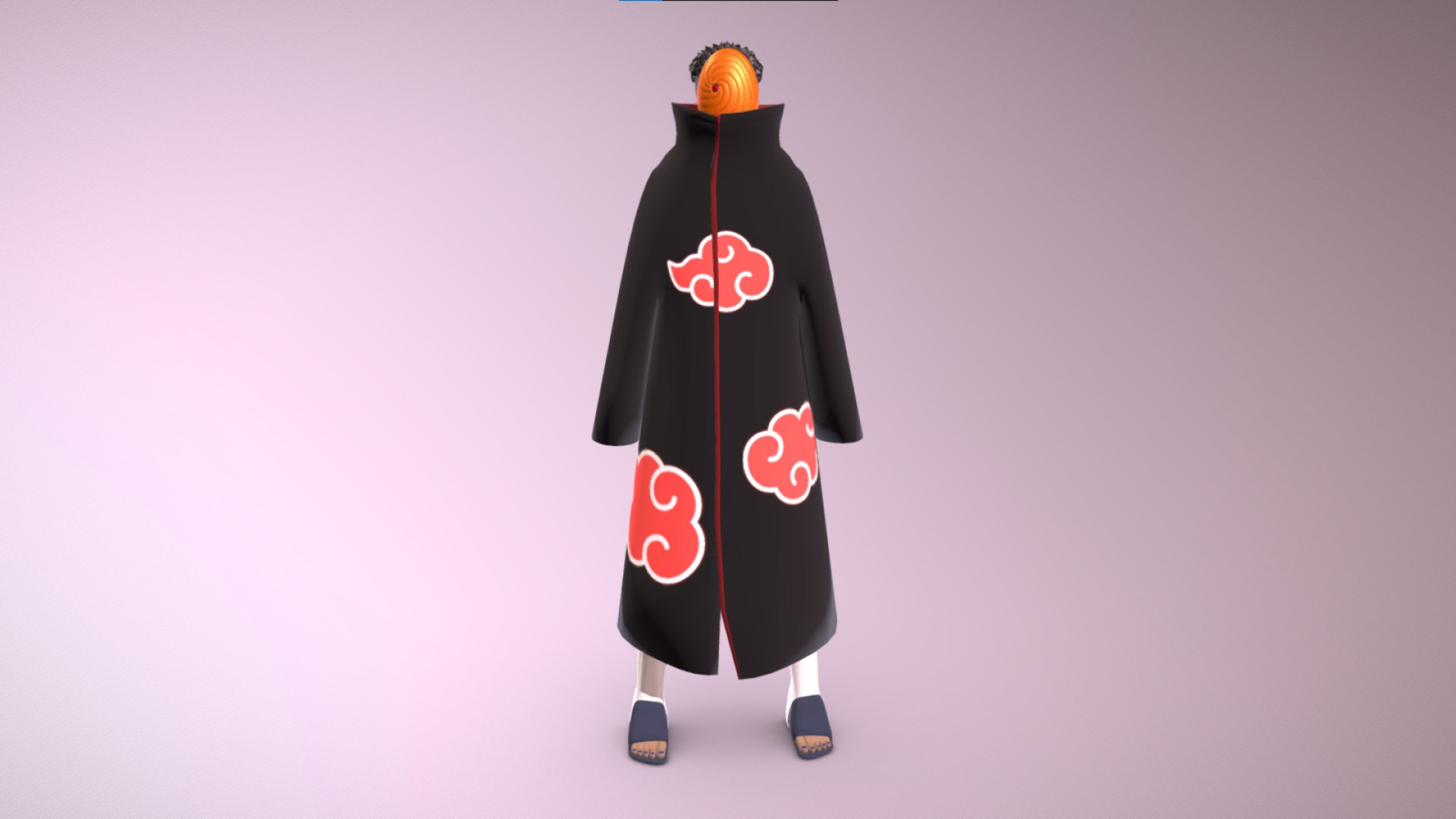Obito Uchiha - Sharingan Akatsuki 3D Model - TurboSquid 2241526