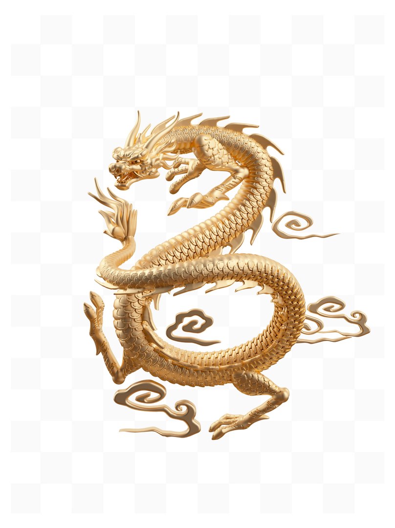 C4d Three-dimensional Dragon Head 3D Model - TurboSquid 2102012