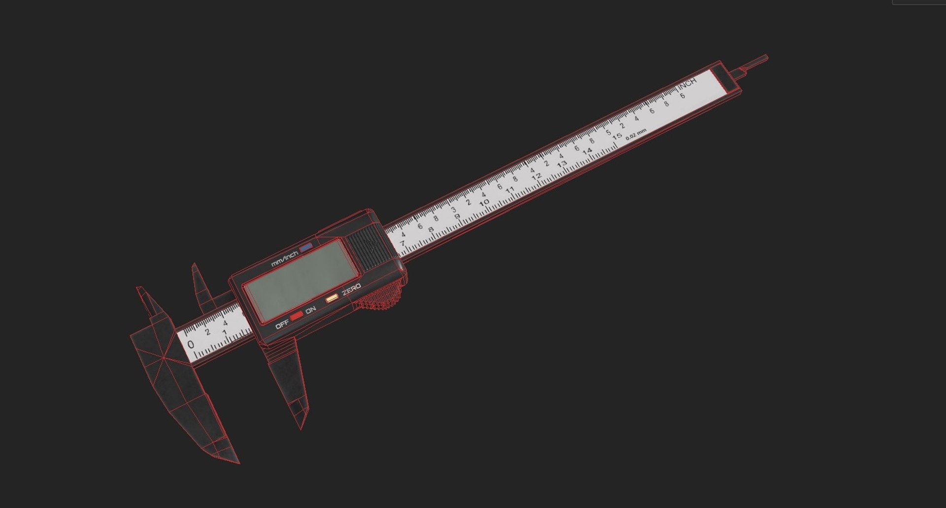 Digital Caliper 3D Model - TurboSquid 2124797
