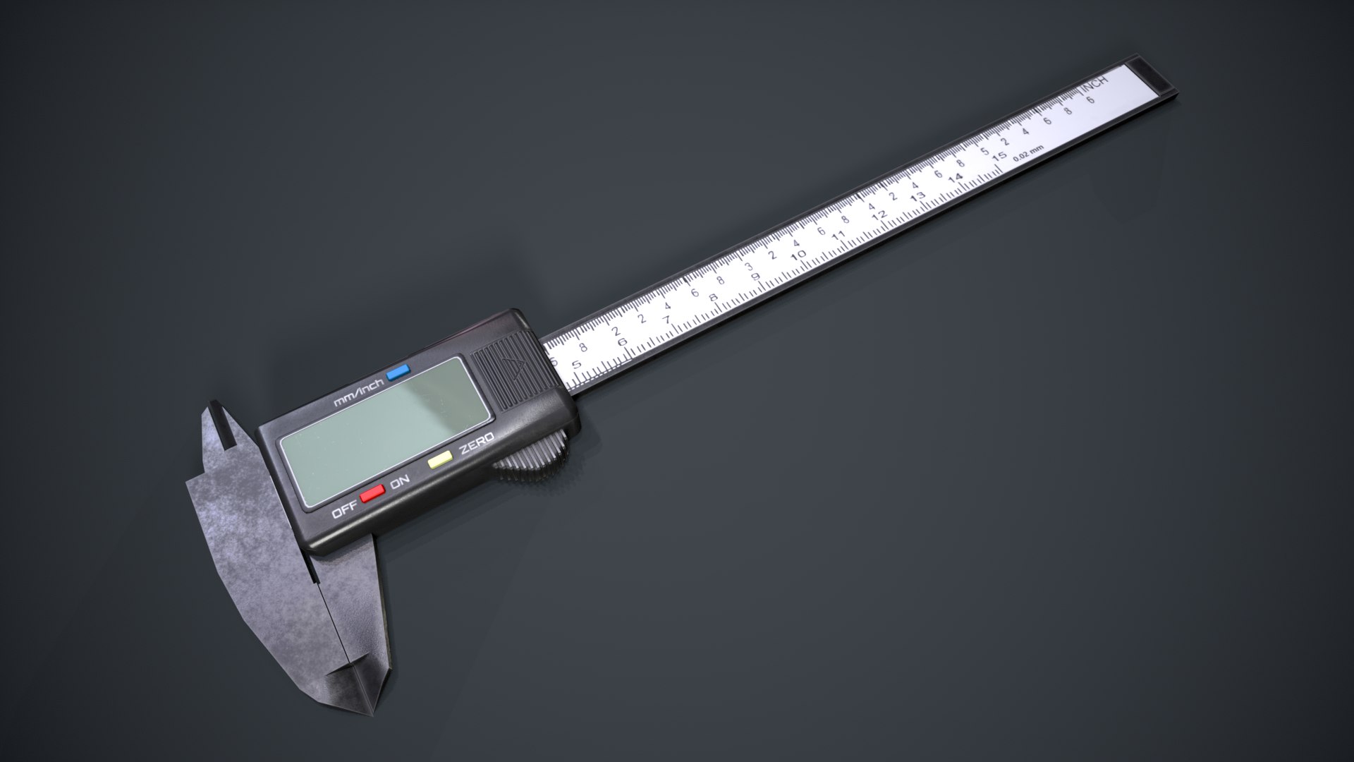 Digital Caliper 3D Model - TurboSquid 2124797