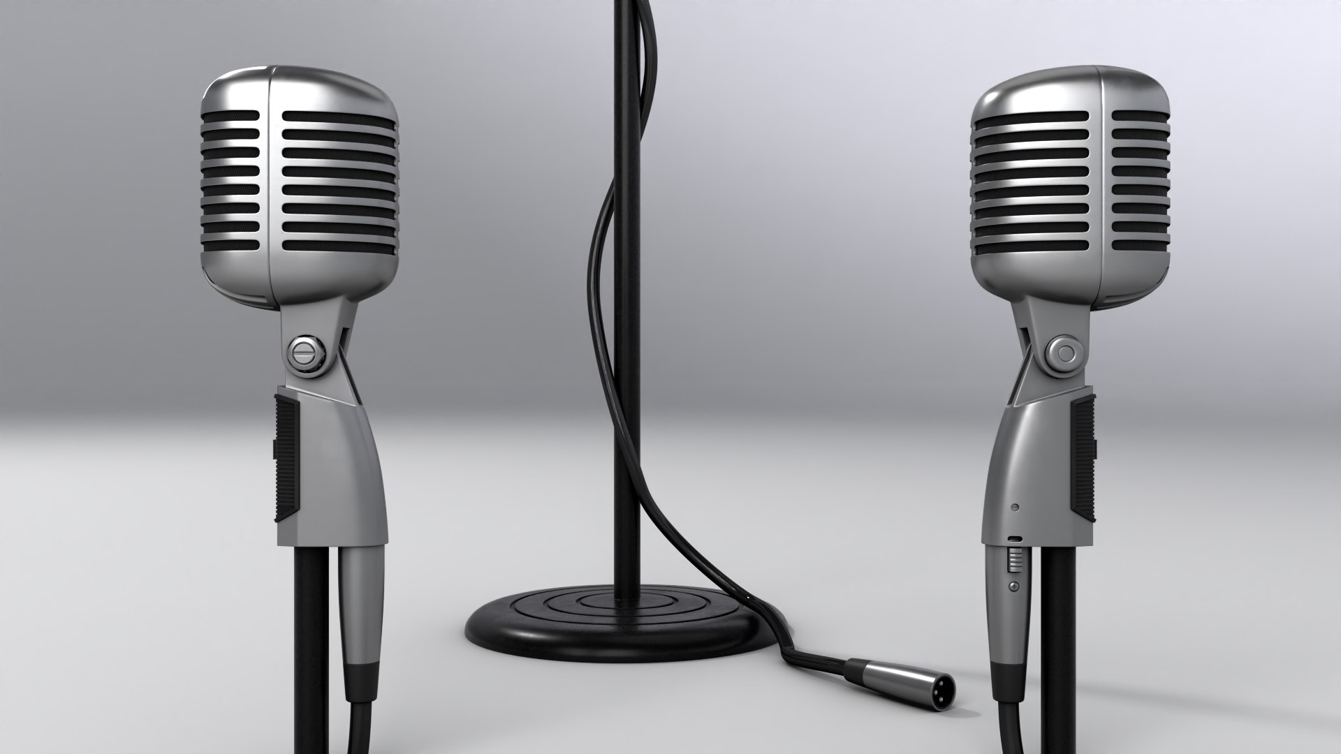 Shure 55SH Microphone Series II 3D Model - TurboSquid 2116054