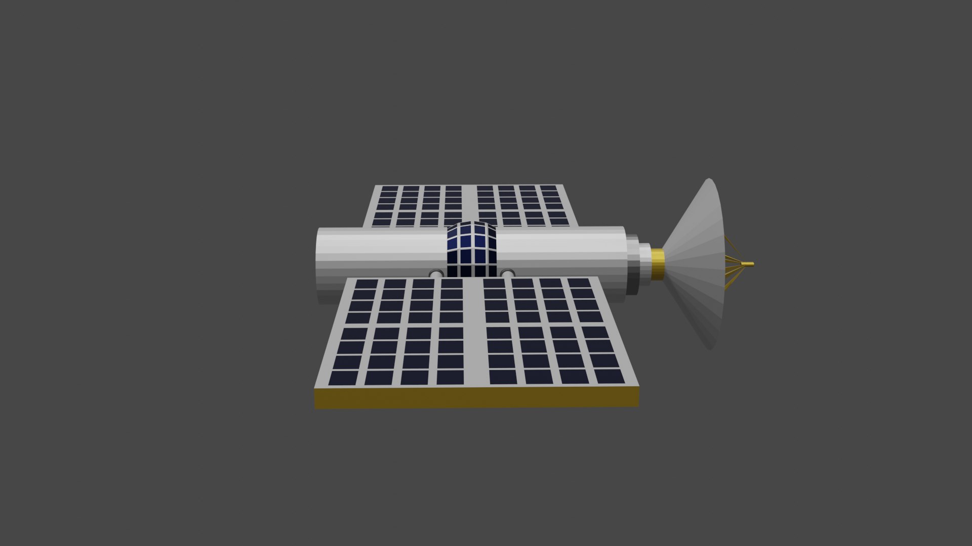Low-poly Communication Satellite 3D Model - TurboSquid 1705122