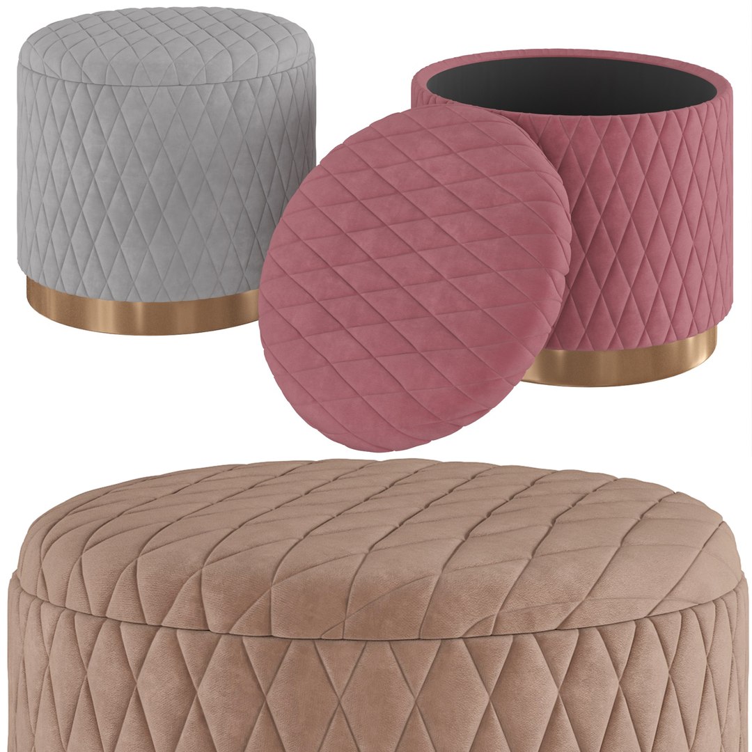 3D model Despres Storage Ottoman - TurboSquid 1968804