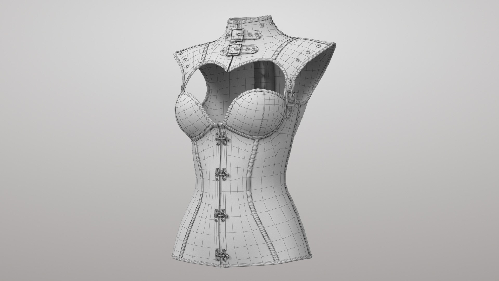 3D Model Corset 2v PBR - TurboSquid 1798981