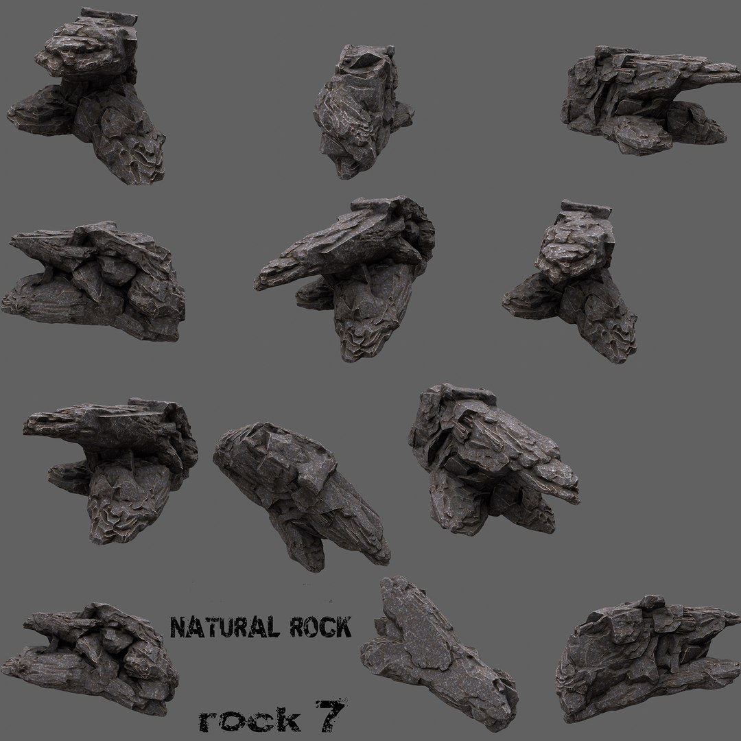 3d Obj Mountain Rock