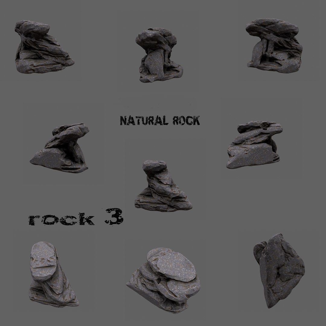 3d Obj Mountain Rock