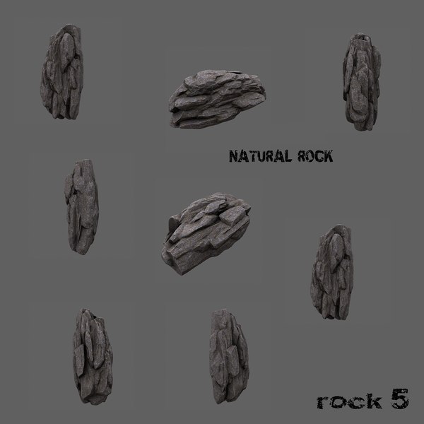 3d obj mountain rock