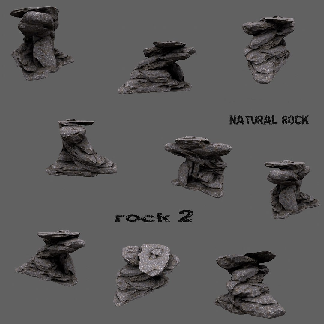 3d Obj Mountain Rock