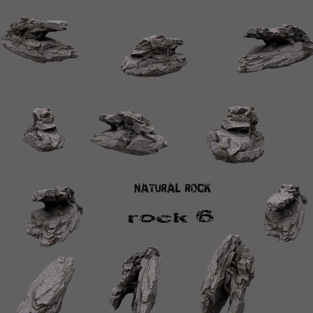 3d obj mountain rock