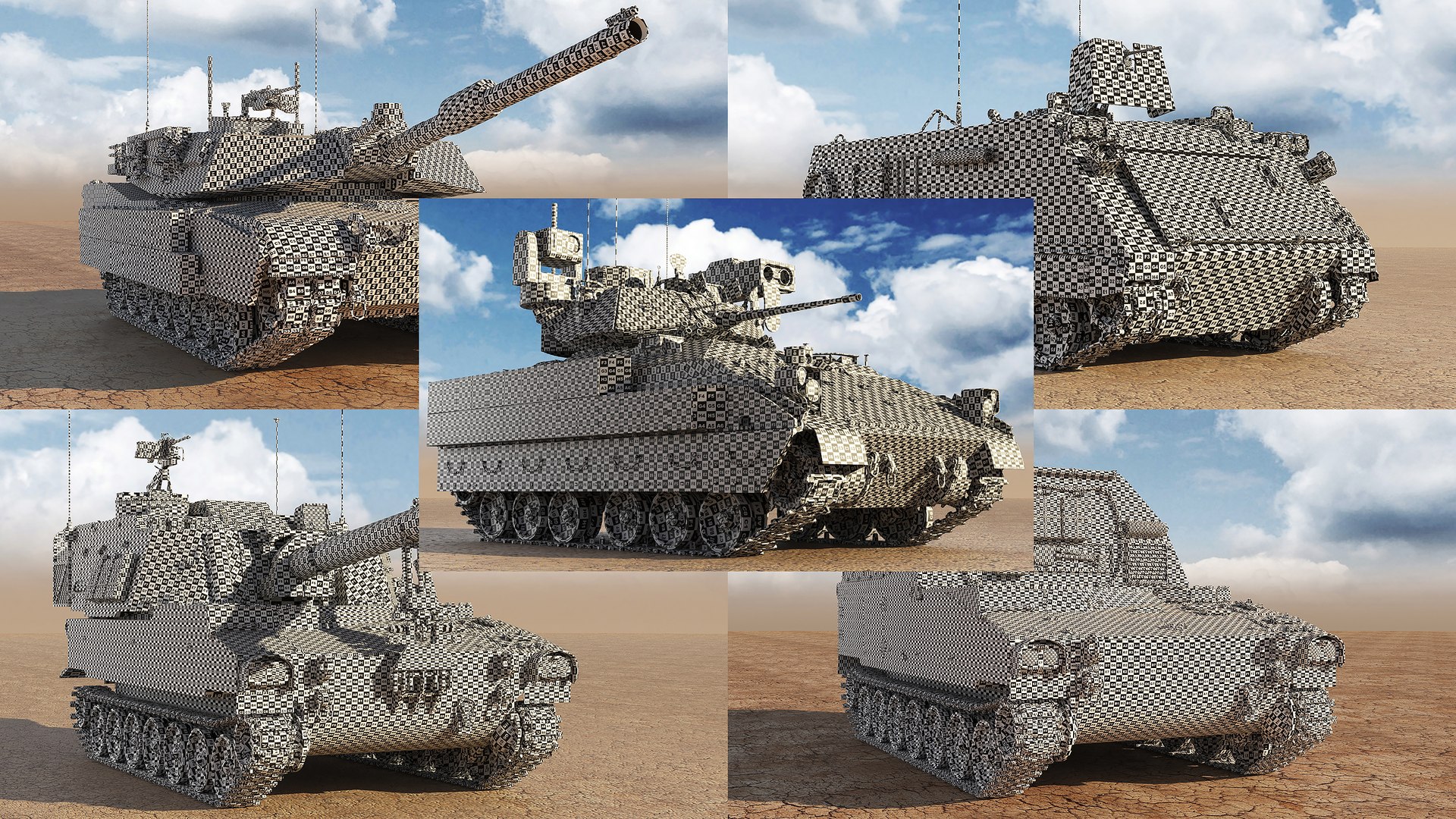3D American Tanks USA UVW Only - TurboSquid 2430236