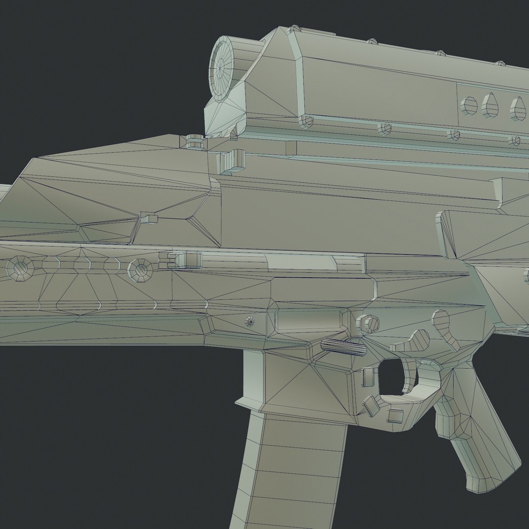 3d xm29 oicw rifle model