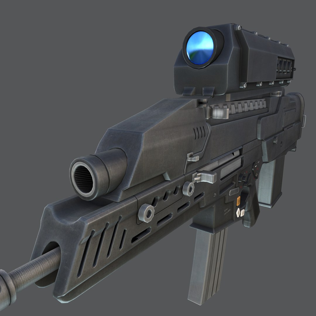 3d xm29 oicw rifle model