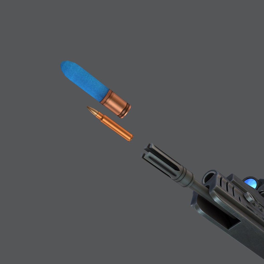 3d xm29 oicw rifle model