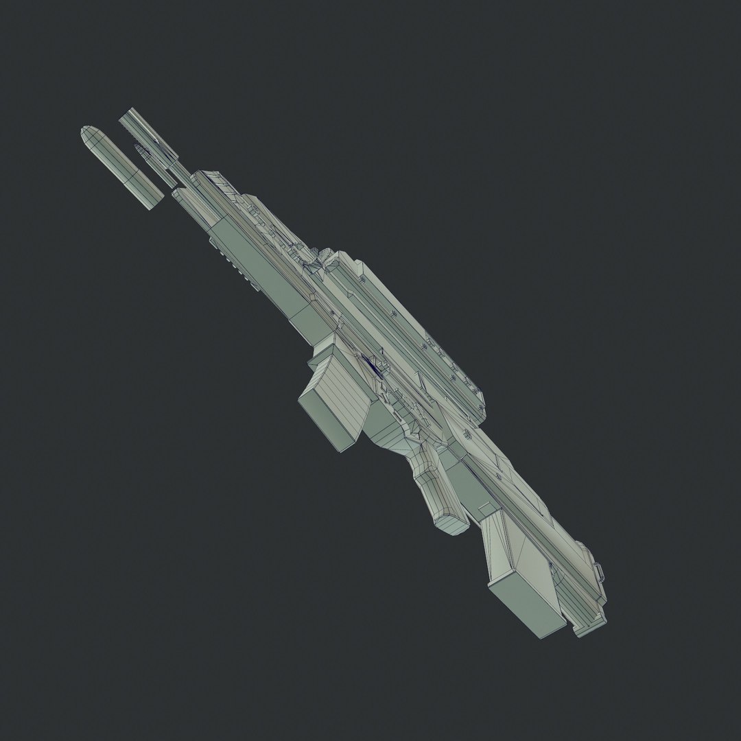3d xm29 oicw rifle model