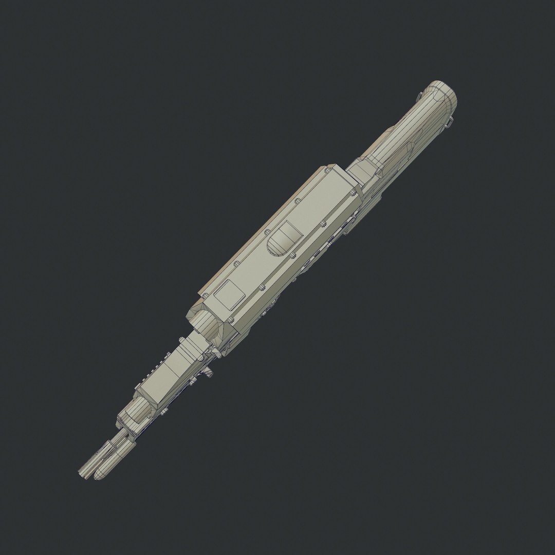 3d xm29 oicw rifle model