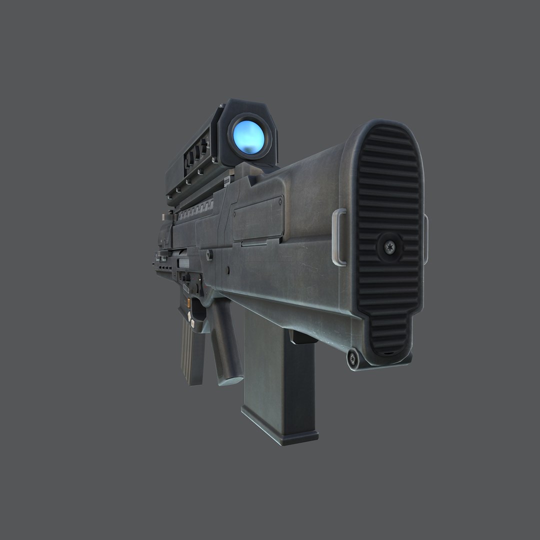 3d xm29 oicw rifle model