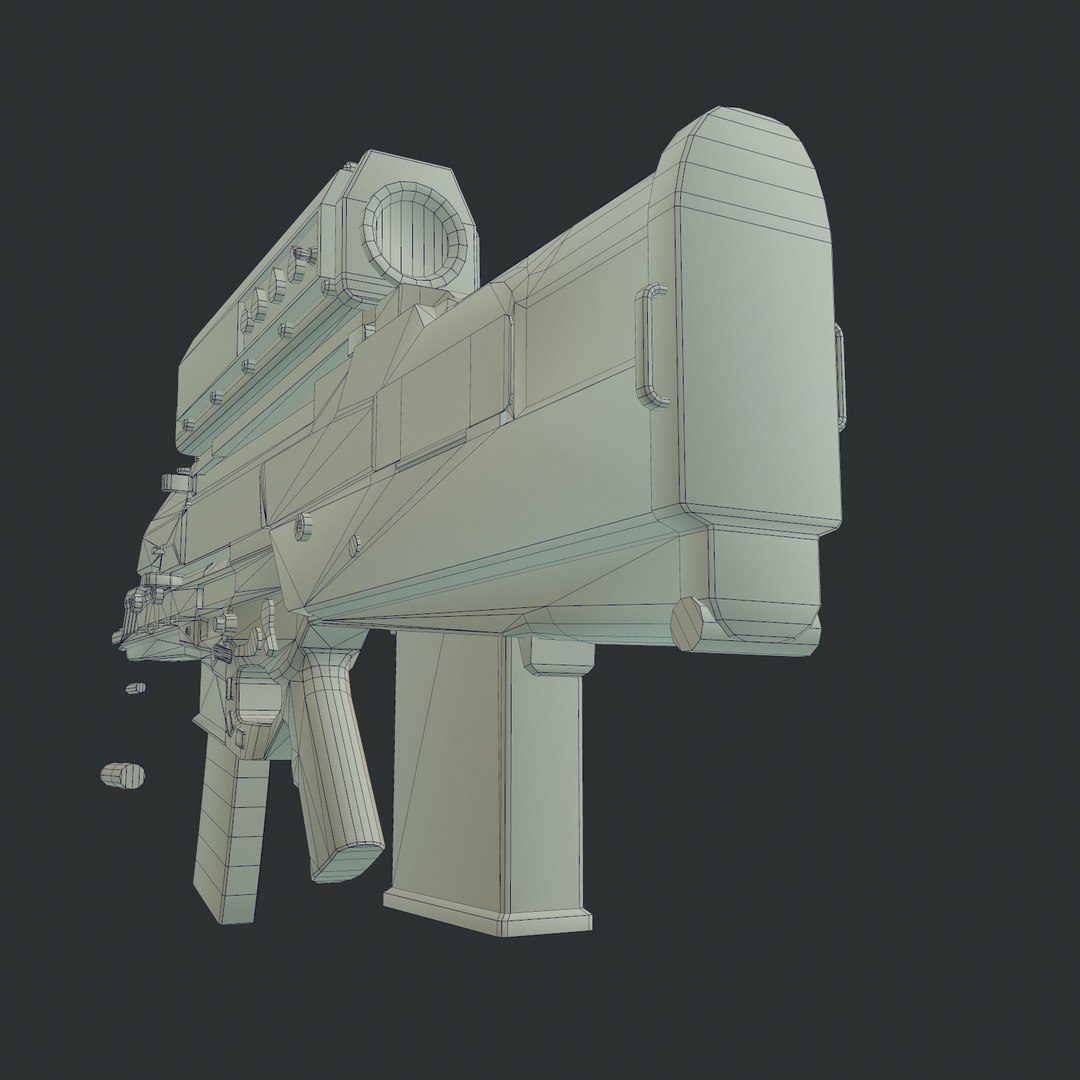 3d xm29 oicw rifle model