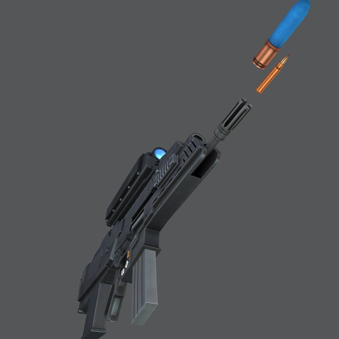 3d xm29 oicw rifle model