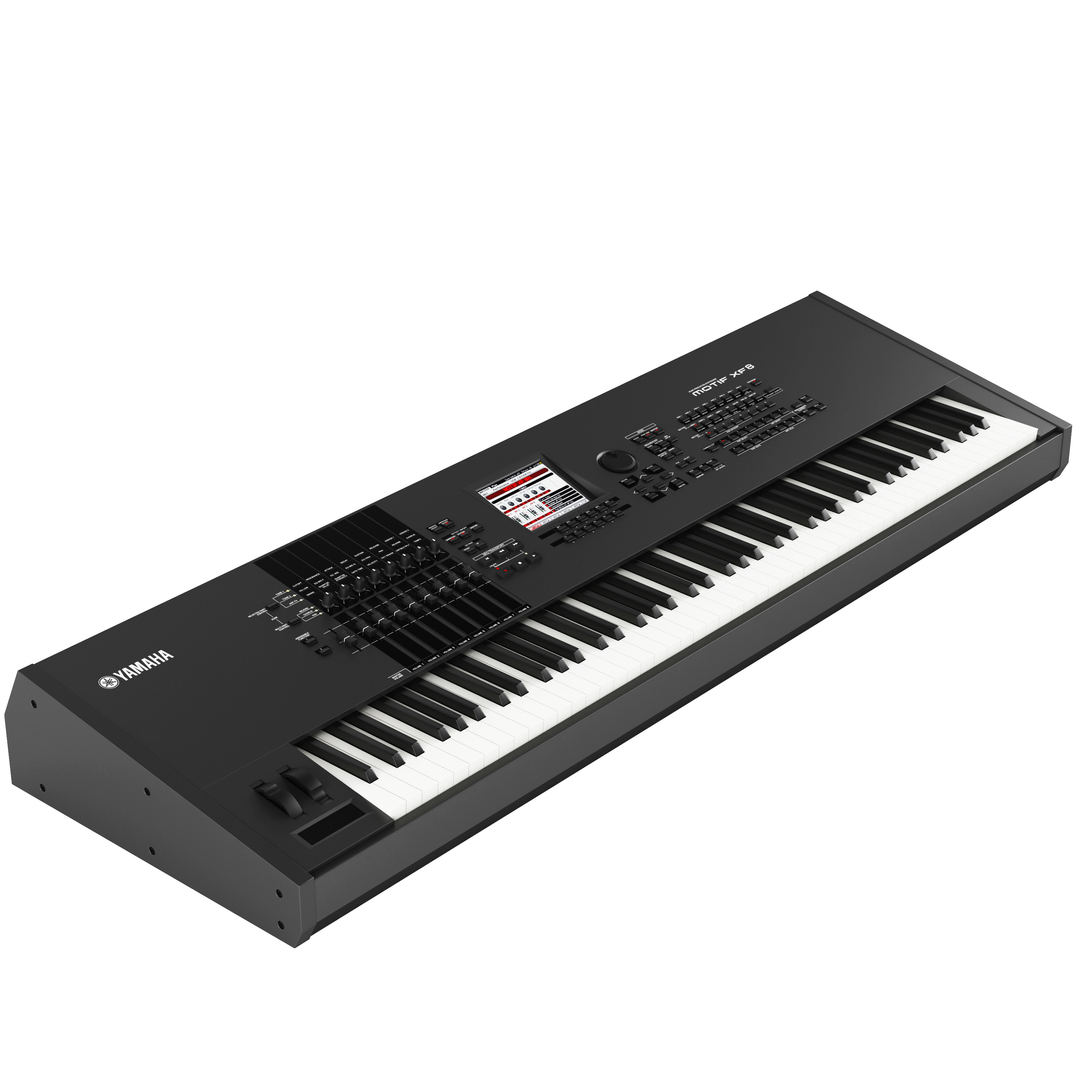 3d model of synthesizer yamaha motif xf8