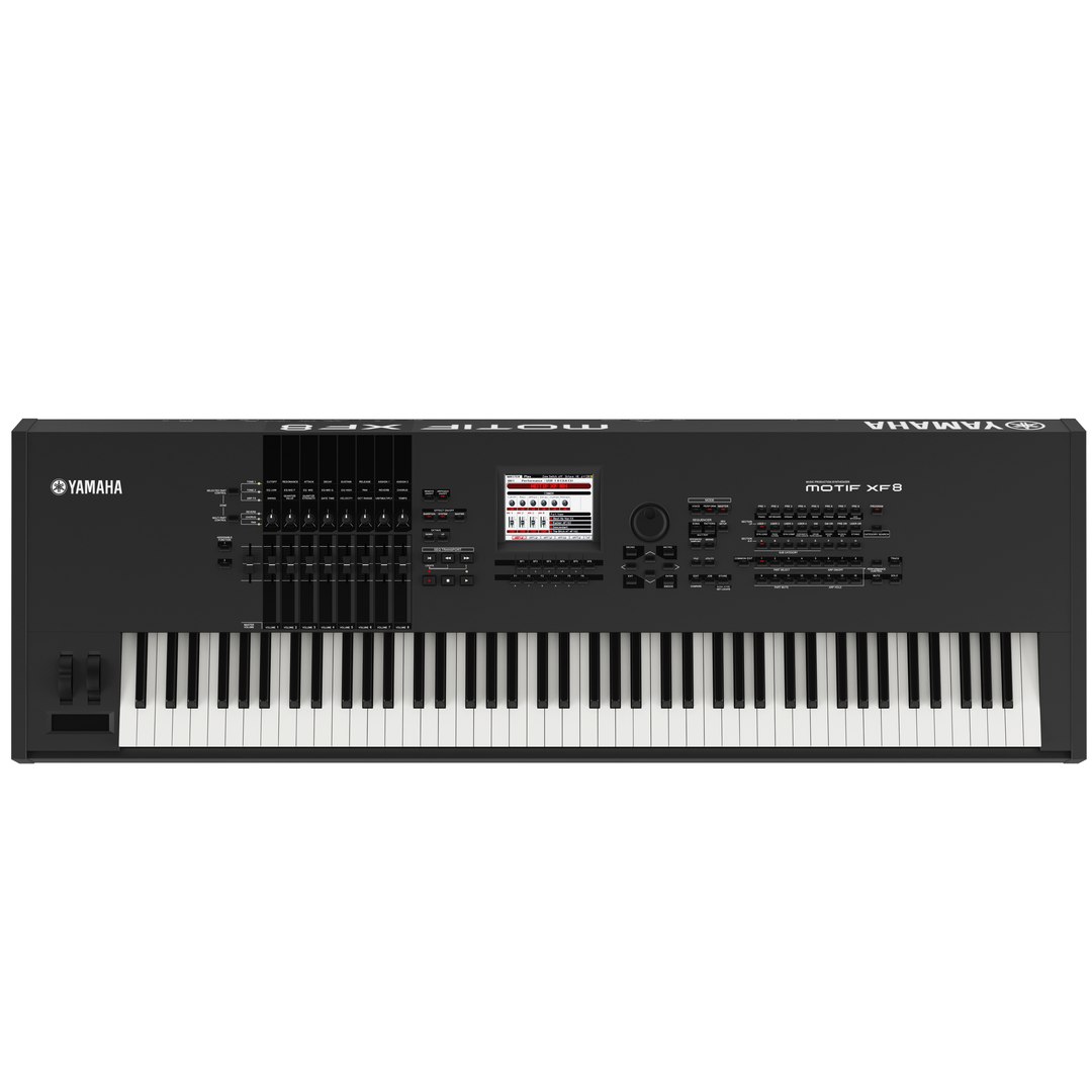 3d Model Of Synthesizer Yamaha Motif Xf8