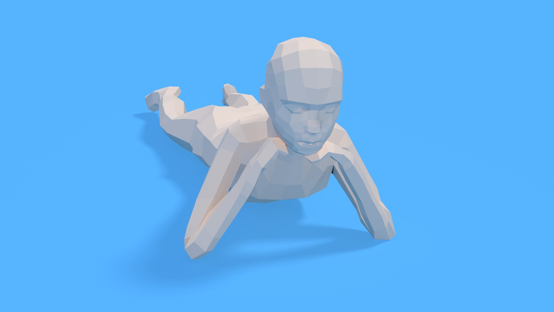 3D Model Kid Laying - TurboSquid 1460489