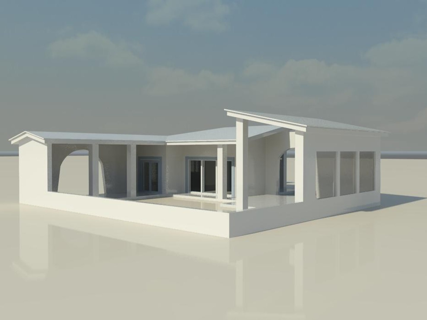 house coast architecture 3d model