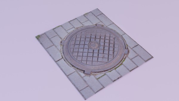 Cover manhole 03 high-poly 3D model 3D model - TurboSquid 1954725