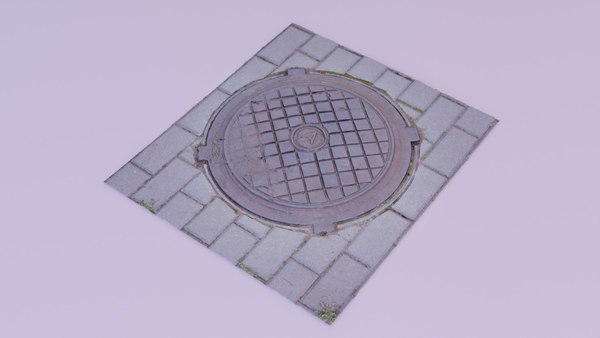 Cover manhole 03 high-poly 3D model 3D model - TurboSquid 1954725