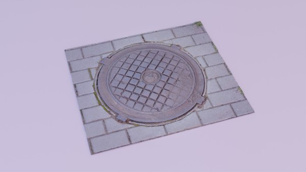 Cover manhole 03 high-poly 3D model 3D model - TurboSquid 1954725