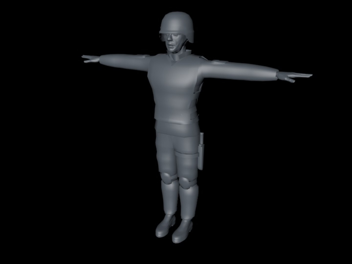Free Soldier 3d Model