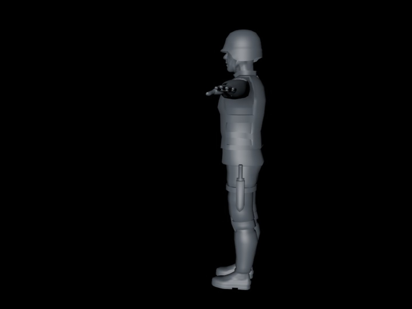 Free Soldier 3d Model