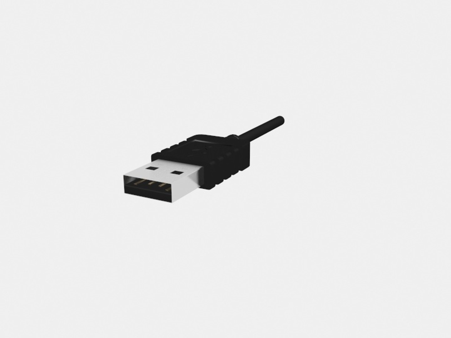 Free Obj Model Usb Plug