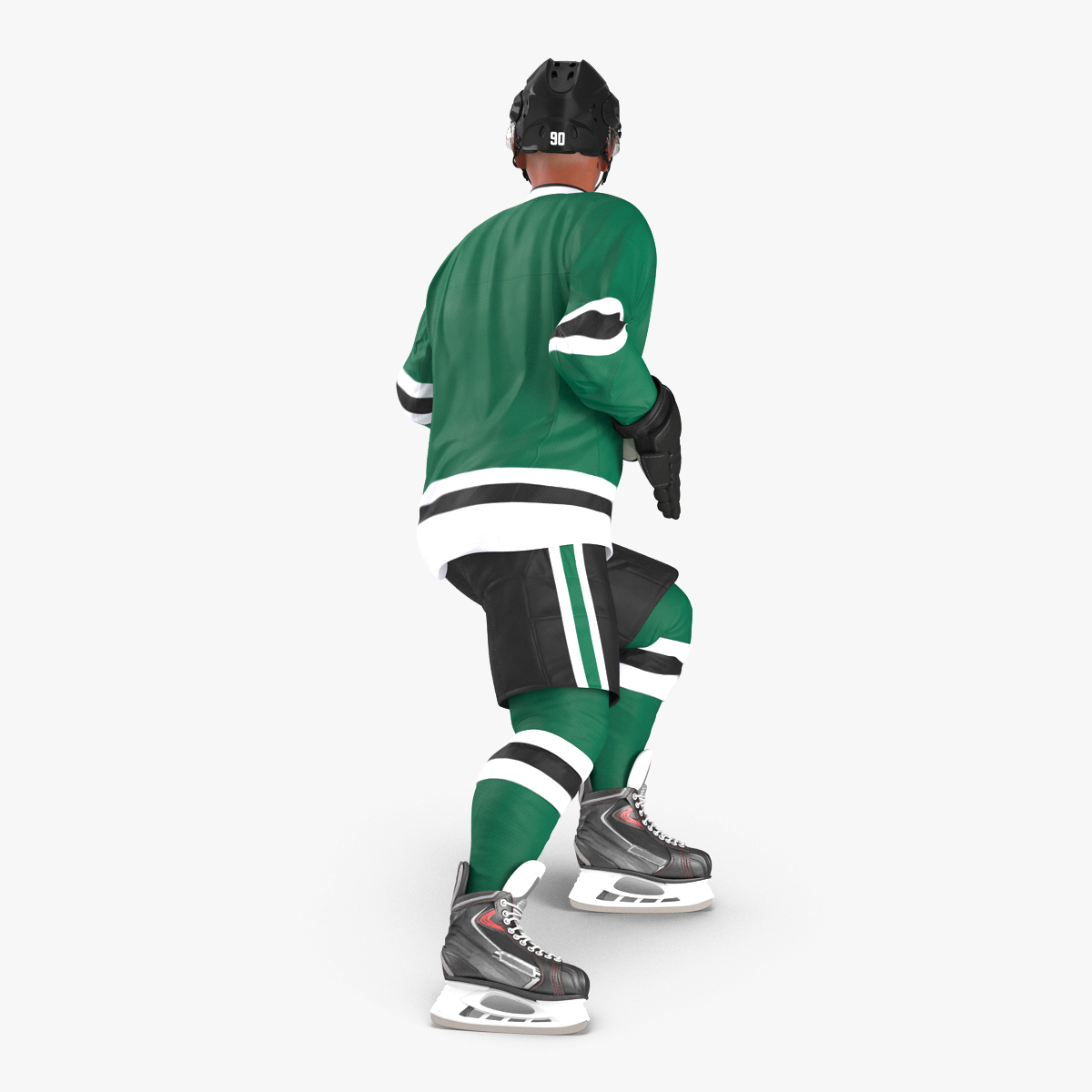 3d model hockey player generic rigged