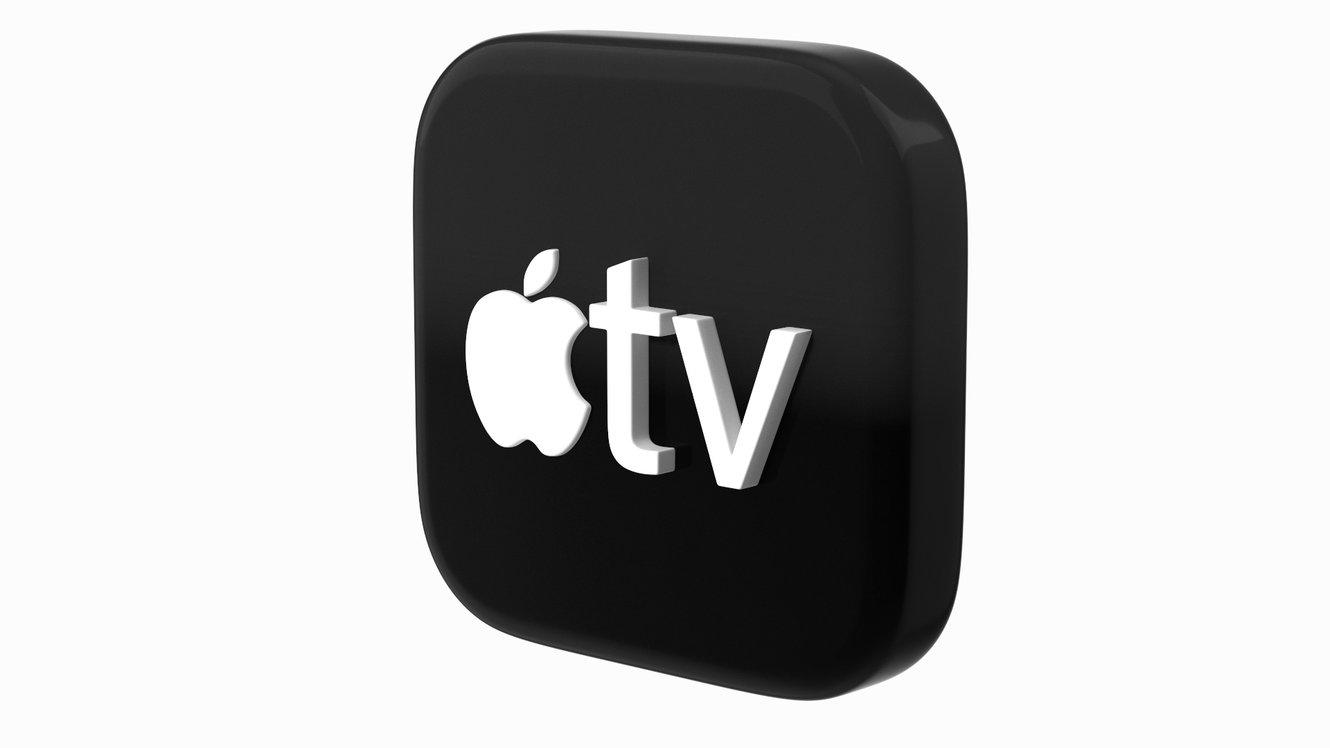 IPhone IOS Apple TV Icon 3D Model - TurboSquid 2220180
