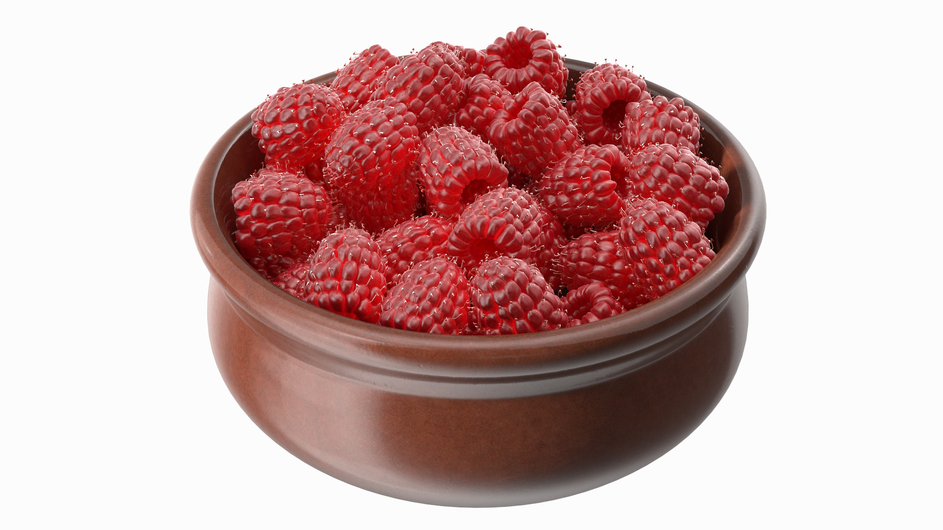 Raspberries In Bowl Model - TurboSquid 2341212