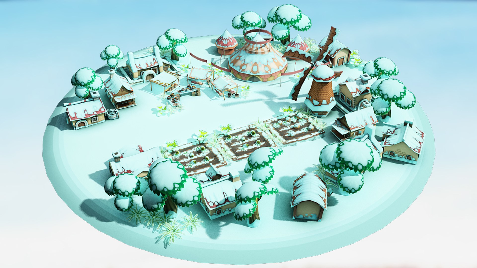 3d model farming seasons