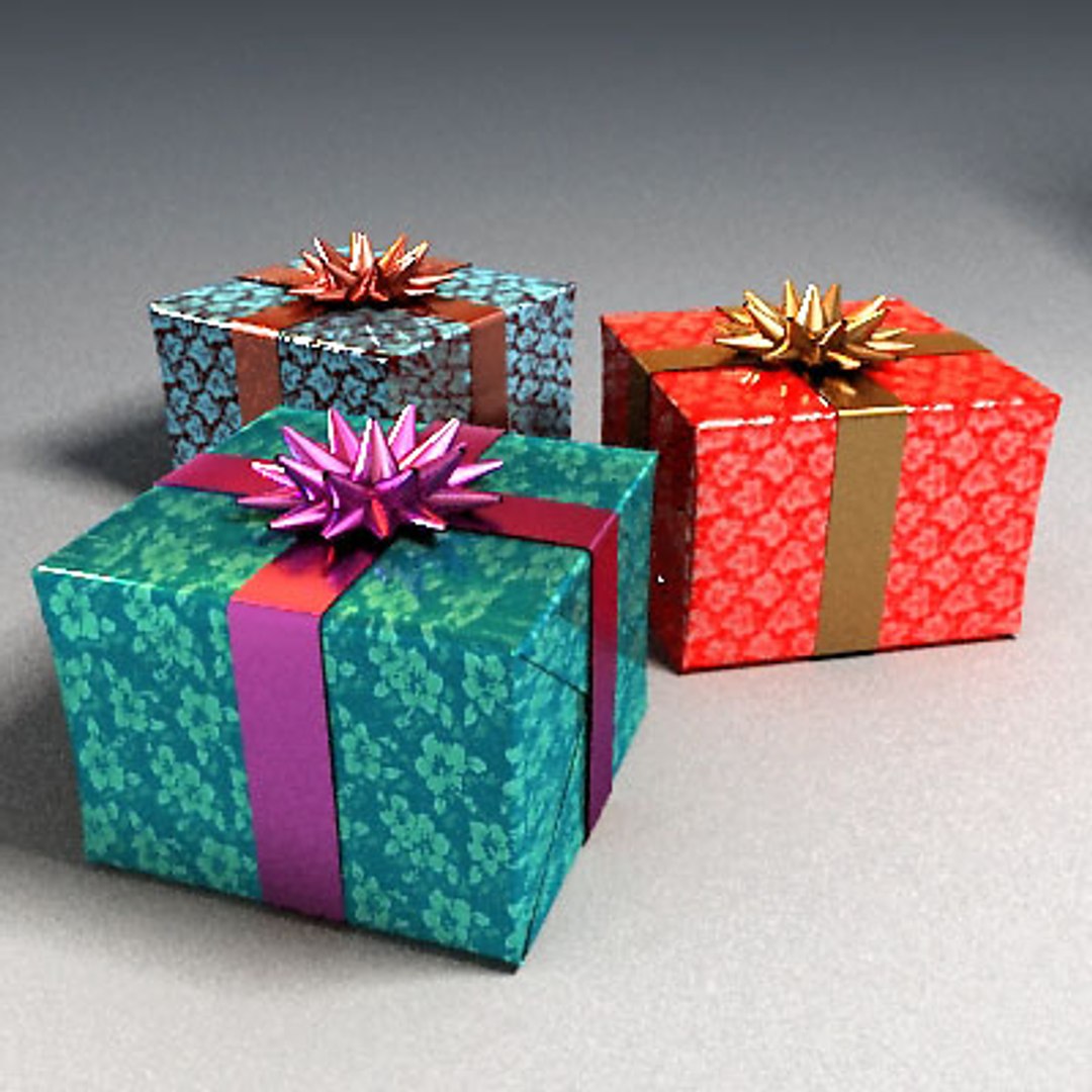 gift pack 3d max