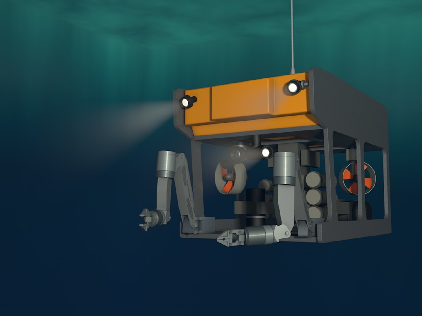 3d Model Rov Vehicle Work Class