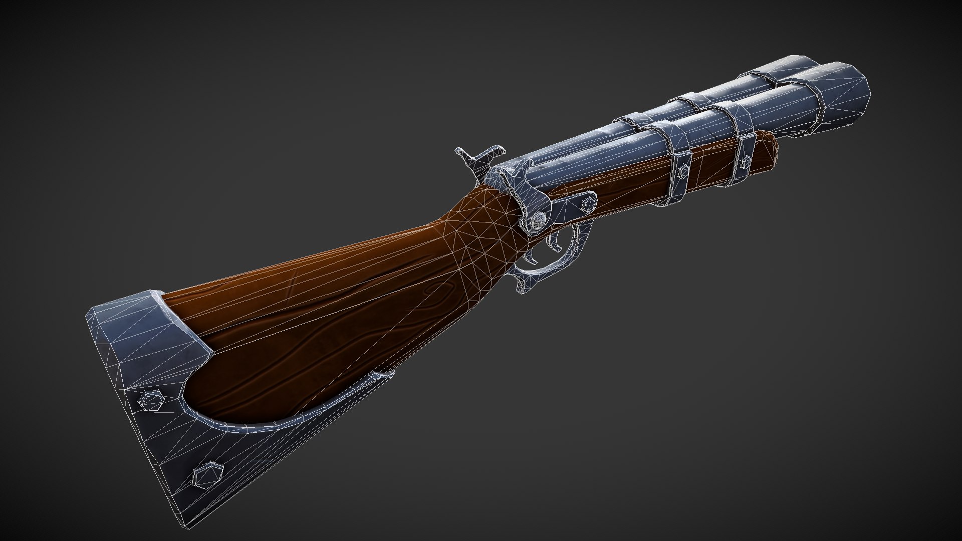 Stylized Double Barrel Shotgun 3D model - TurboSquid 2090360
