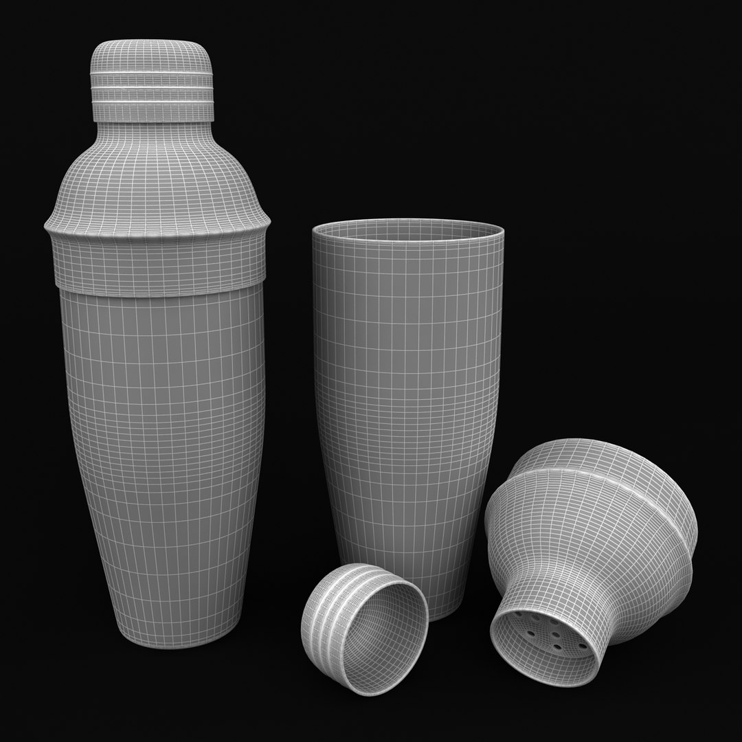 3d model cocktail set