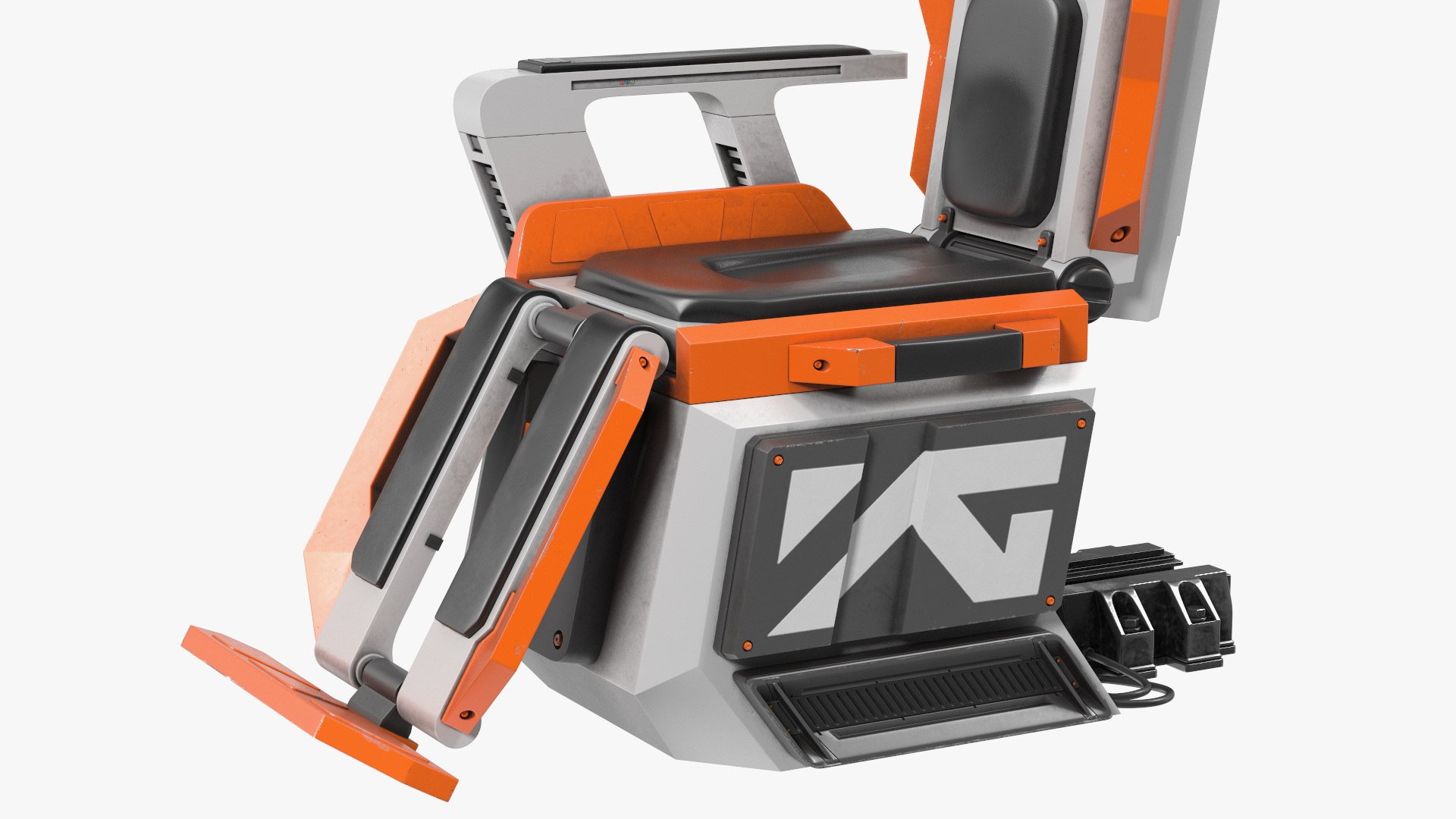 3D Sci-fi Computer and Pilot Chair - TurboSquid 2133671