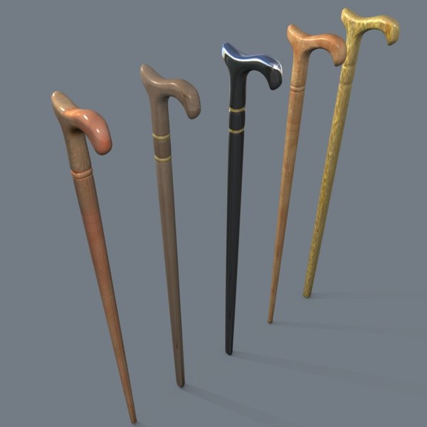 walking cane 3d model