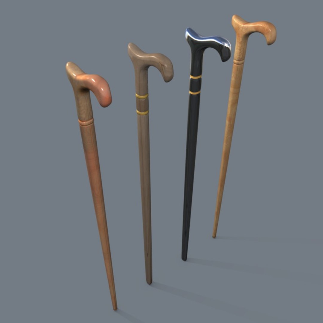 Walking Cane 3d Model