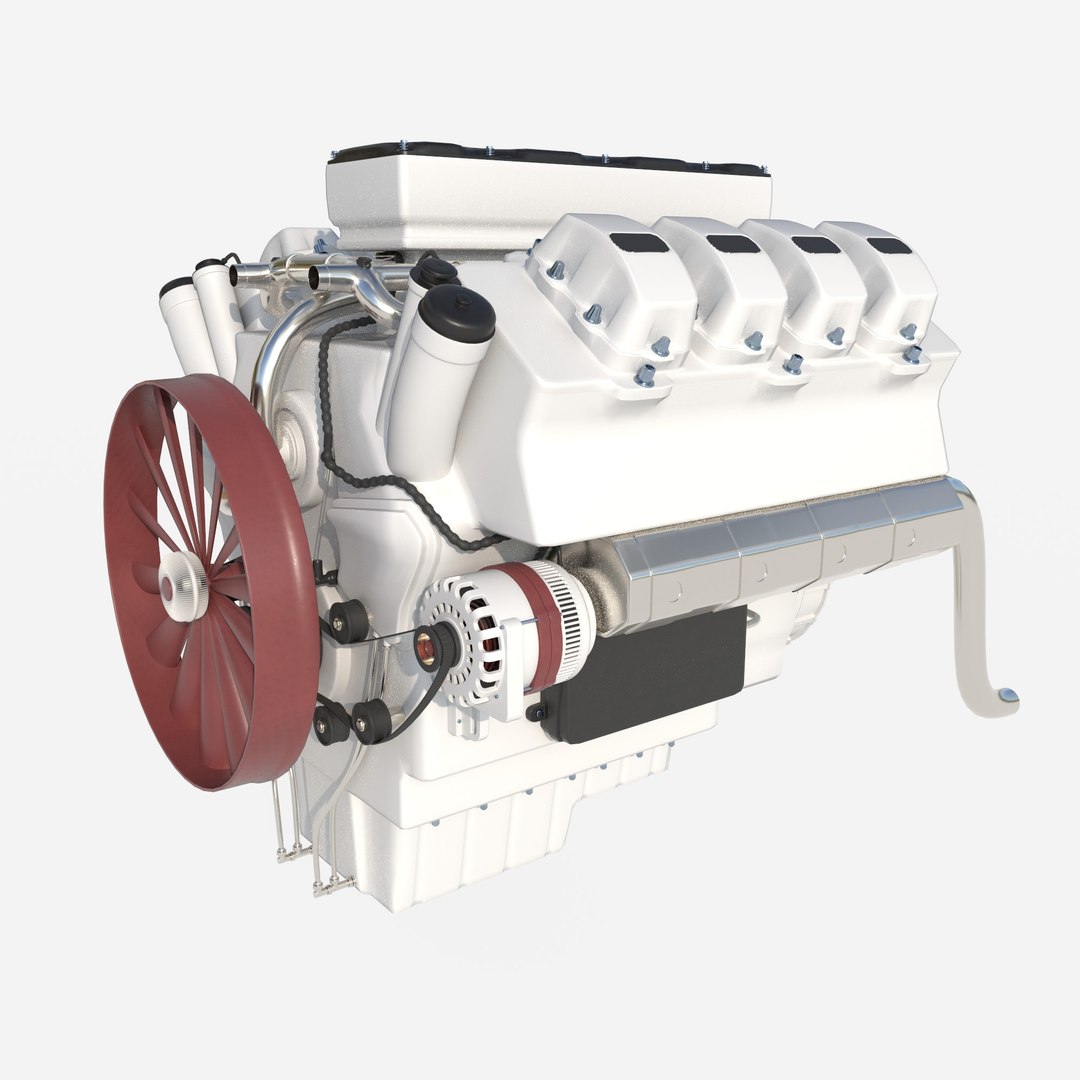 3D model 8 cylinder car engine - TurboSquid 1847554