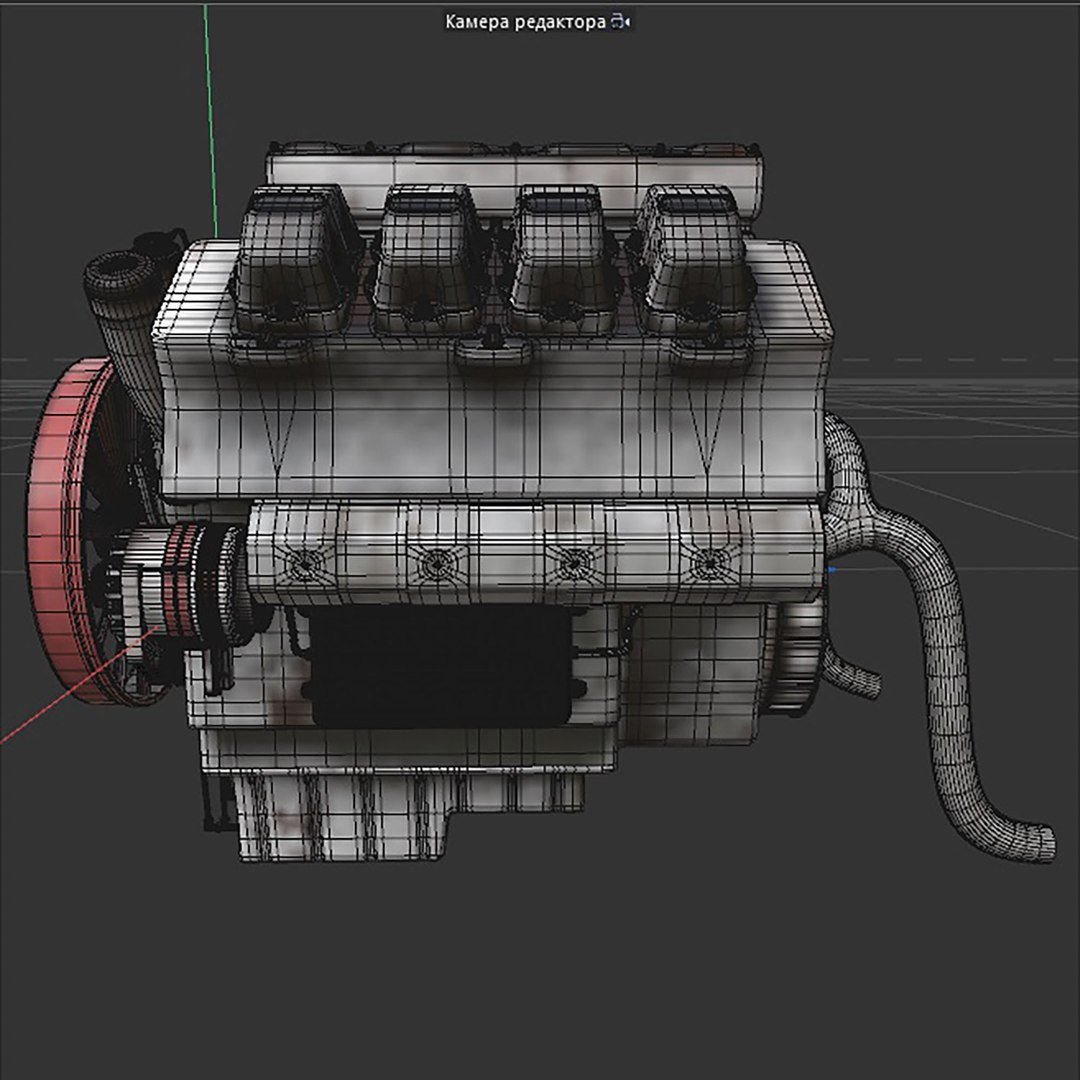 3D model 8 cylinder car engine - TurboSquid 1847554