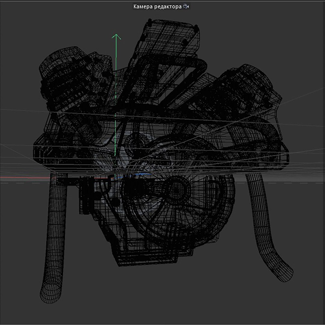 3D model 8 cylinder car engine - TurboSquid 1847554