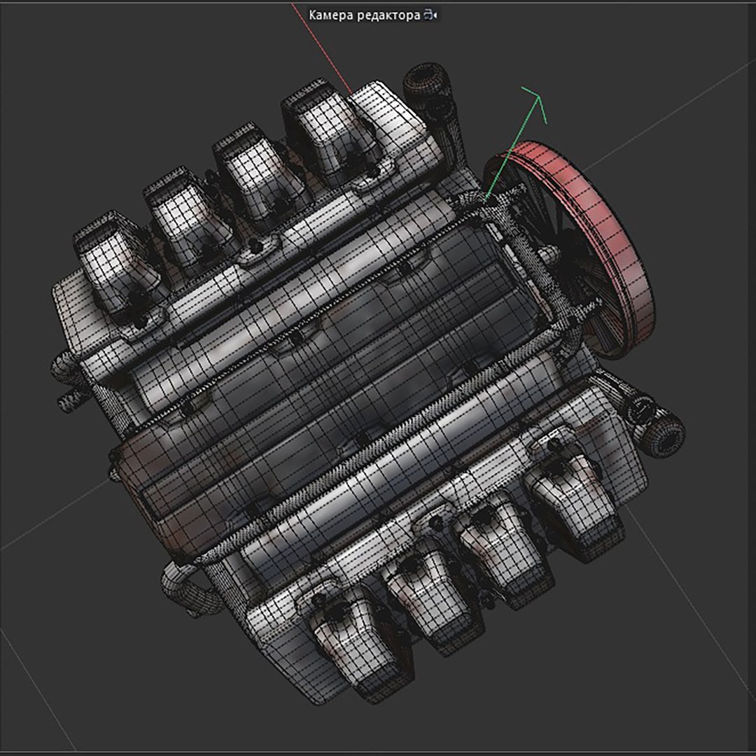 3D model 8 cylinder car engine - TurboSquid 1847554